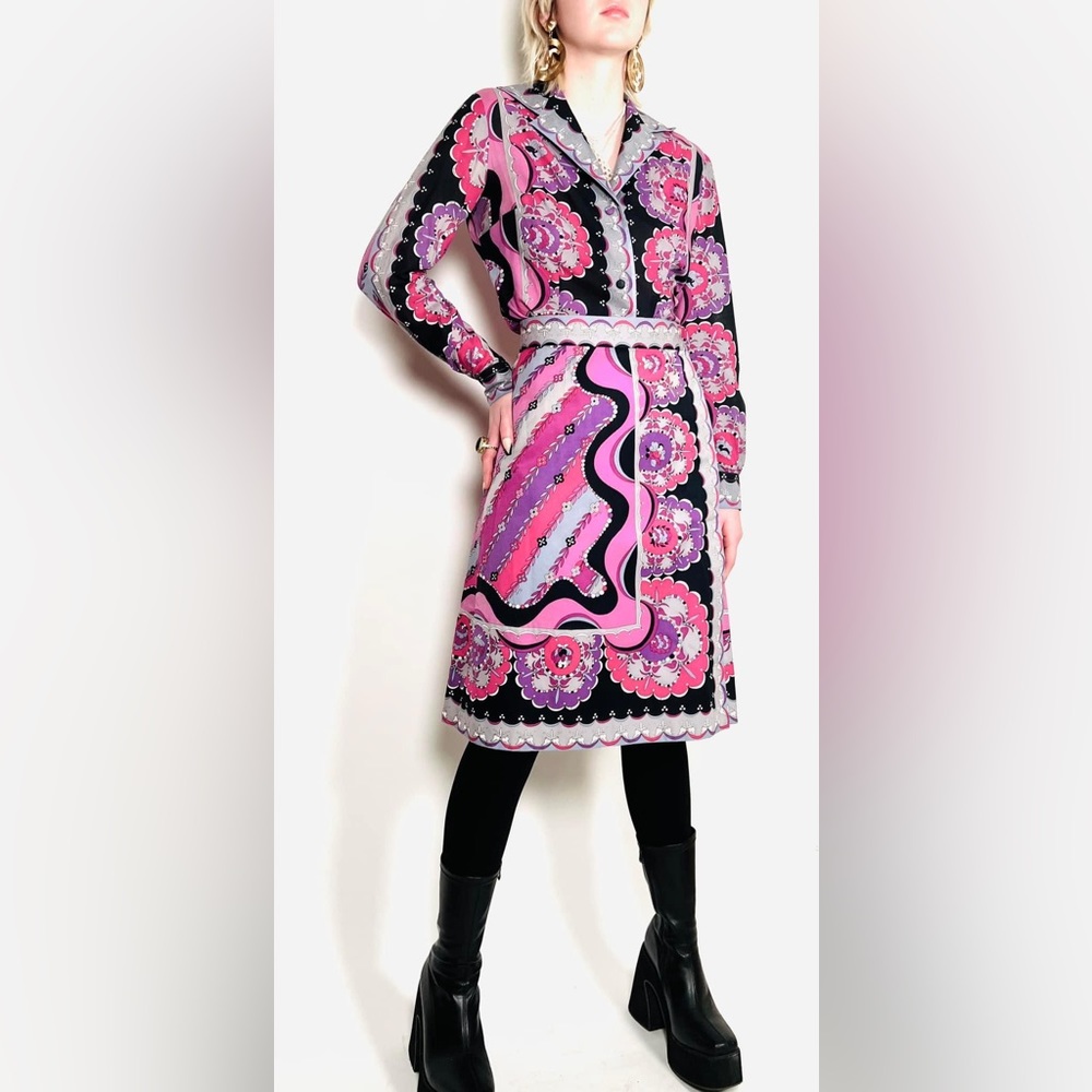 Vintage 60’s Label Iconic Emilio Pucci Purple 2pc Ski… - Gem